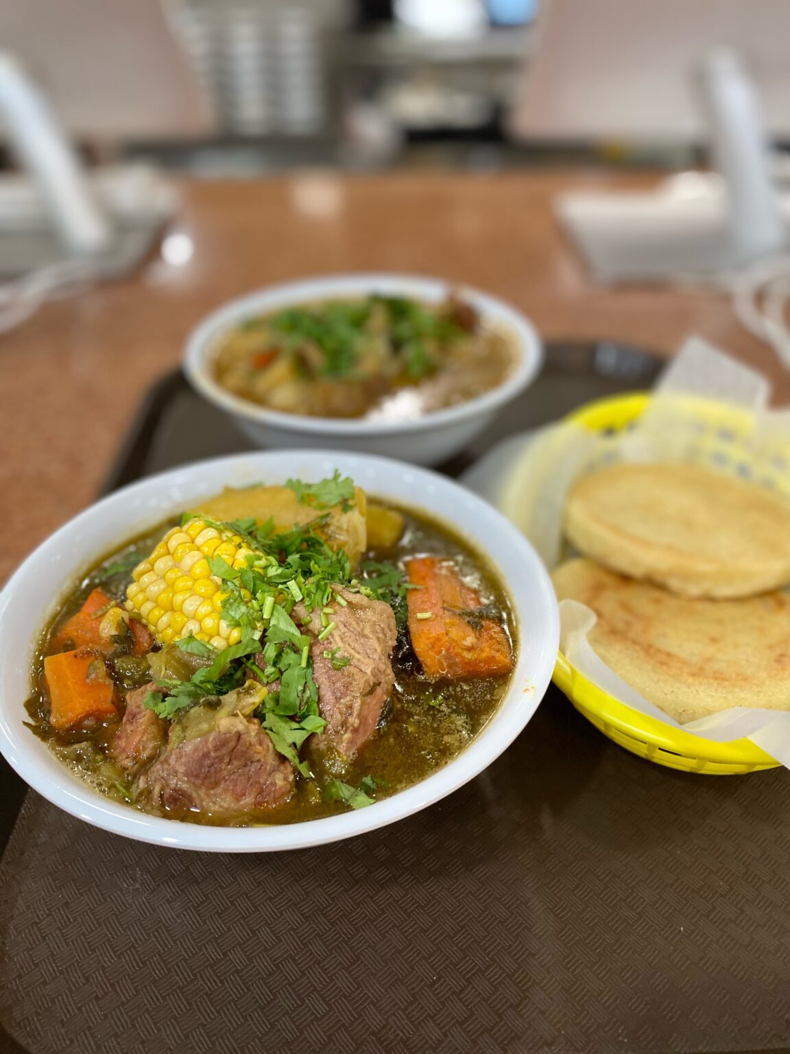 Sopa Res W/Plain Arepa - Viva las Arepas